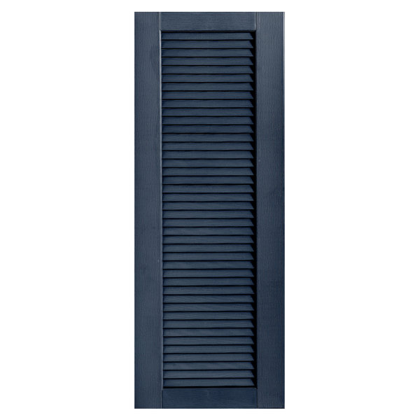 Alpha Shutters Straight Top Full-style Open Louver Shutters Pair ...