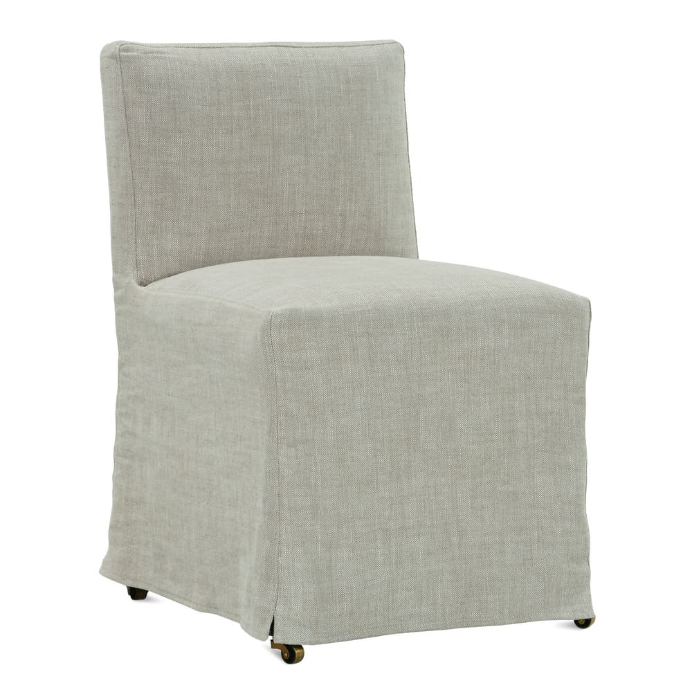 Rowe Furniture Odessa Dining Armless Chair With Slipcover And Castered ...