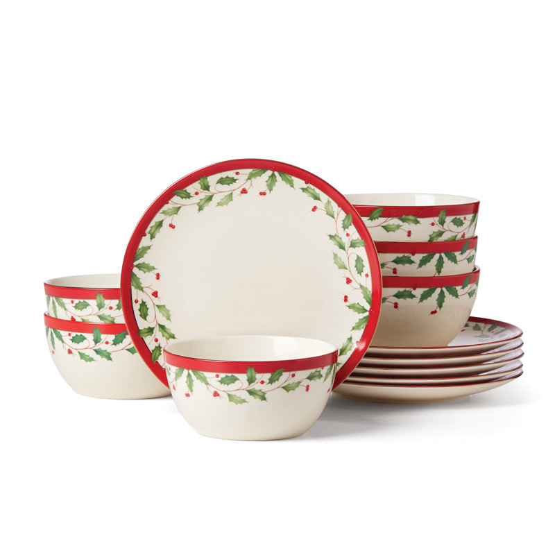 Holiday 12Pc Dessert Set | Birch Lane