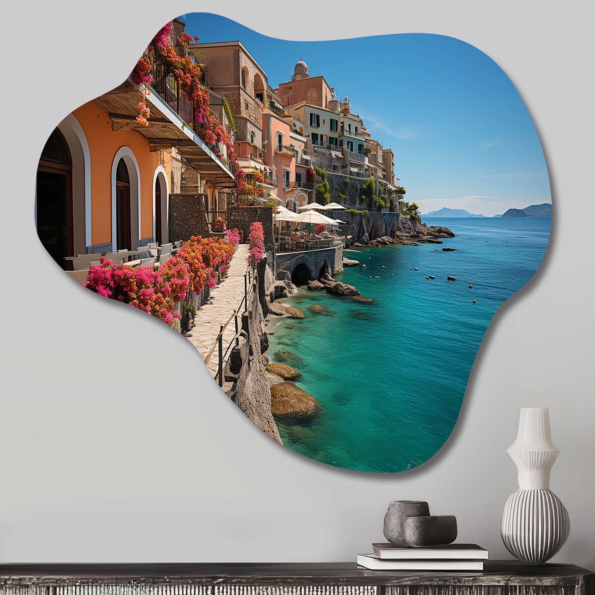 Beachcrest Home™ Italy Mediterranean Charms - Cloud Italy Metal Art ...