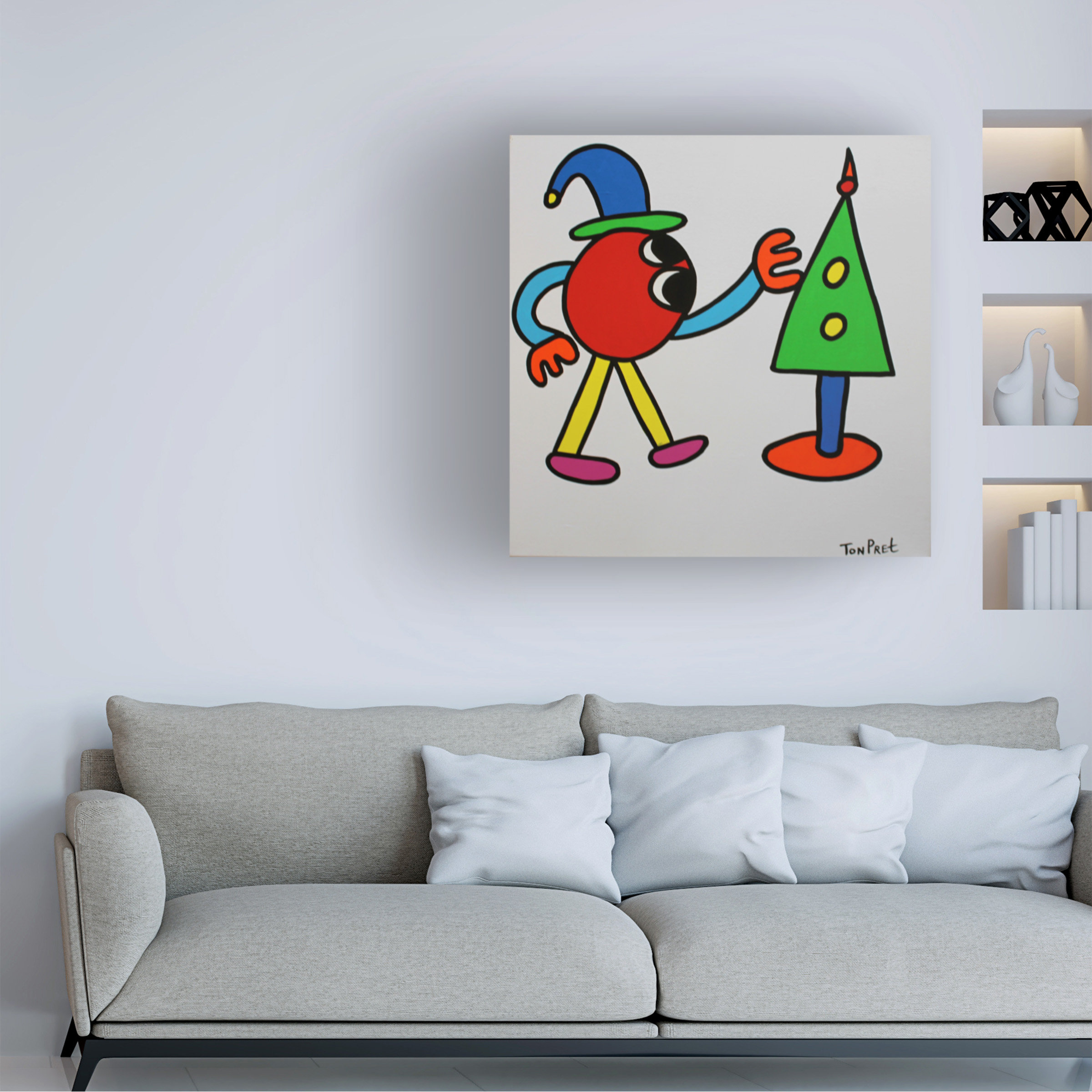 Trinx Mr TonTon Christmas On Canvas Print - Wayfair Canada