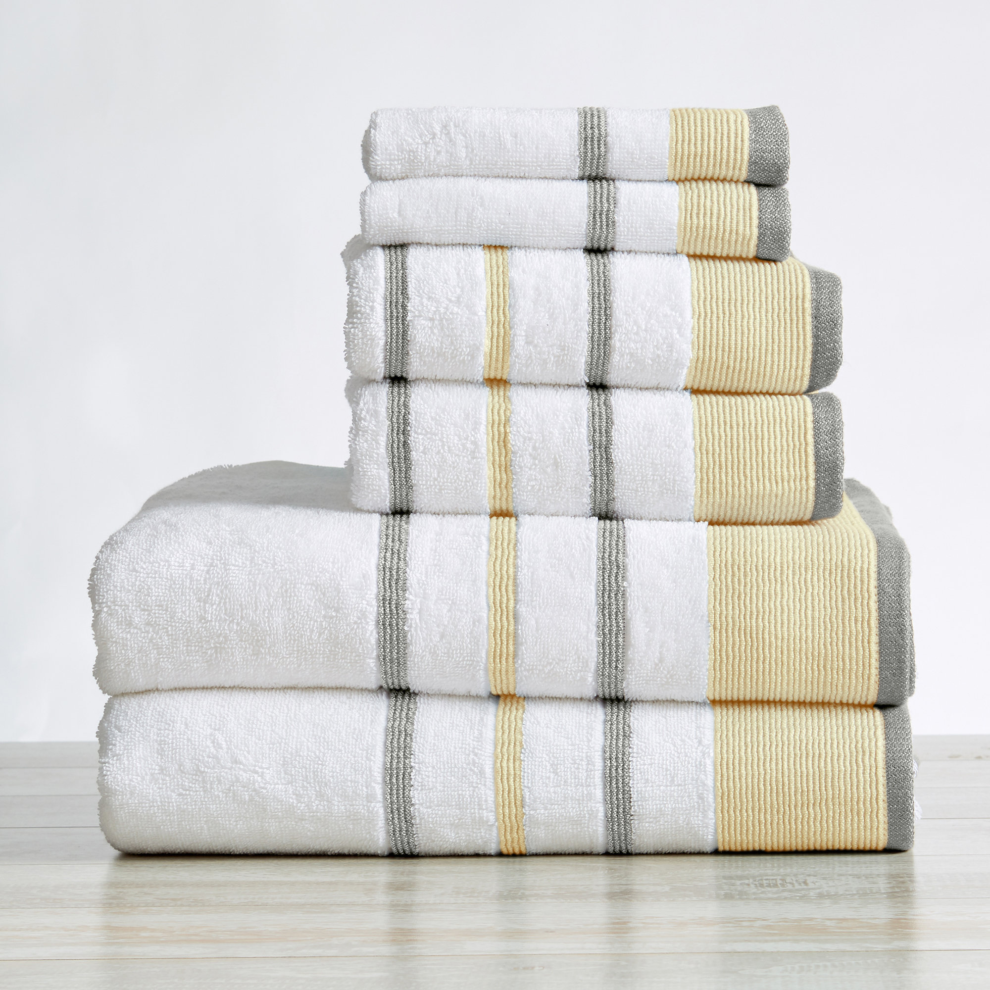 FreshFolds Noelle Cotton Blend Bath Towels Set & Reviews | Wayfair