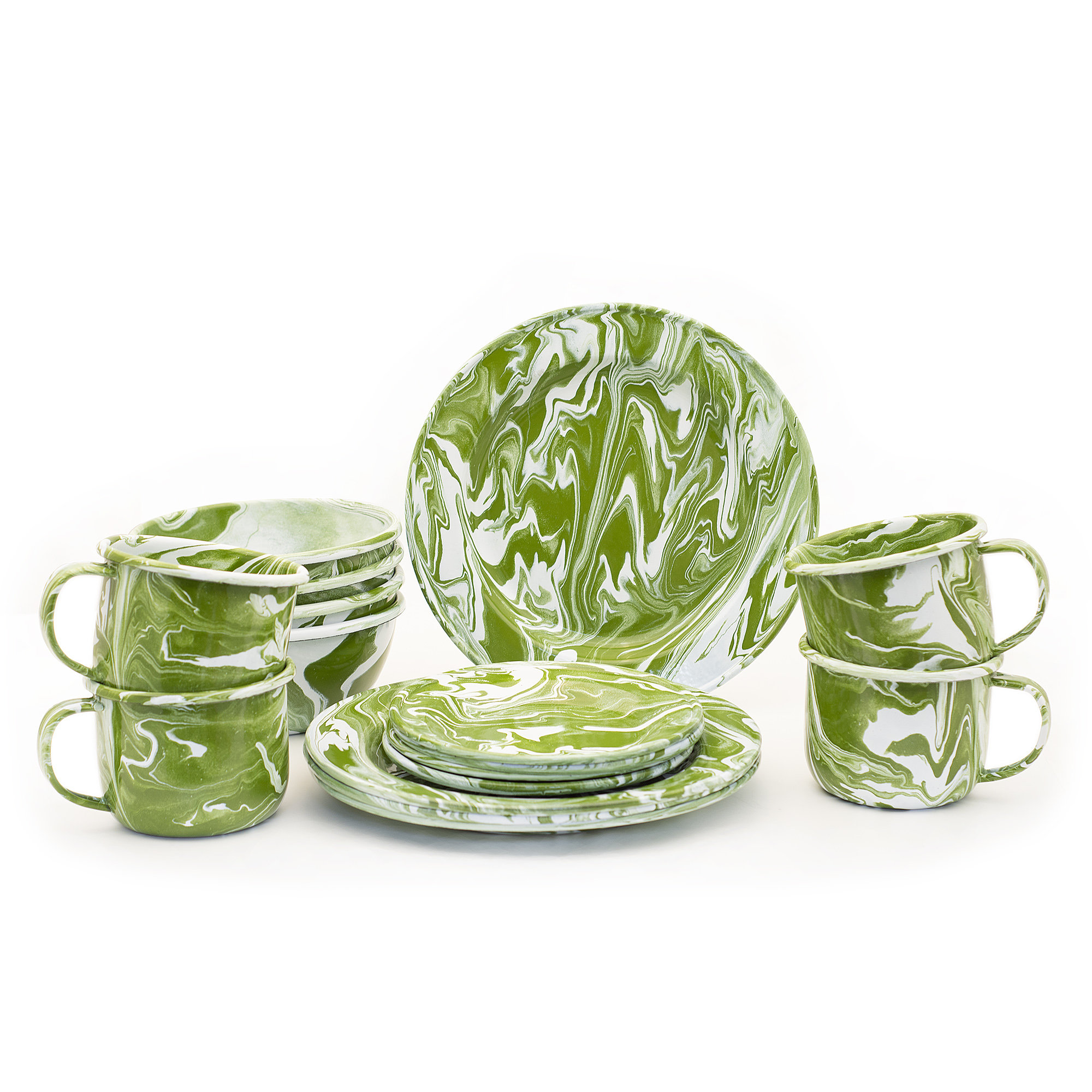 Brayden Studio Hand Made Timur 16 Piece Dinnerware Set | Wayfair