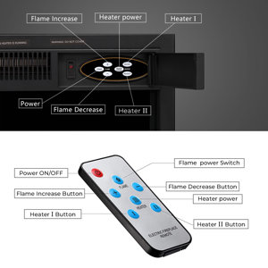 Winston Porter Tarijah 43" 1500W Electric Fireplace Mantel W/ Realistic ...