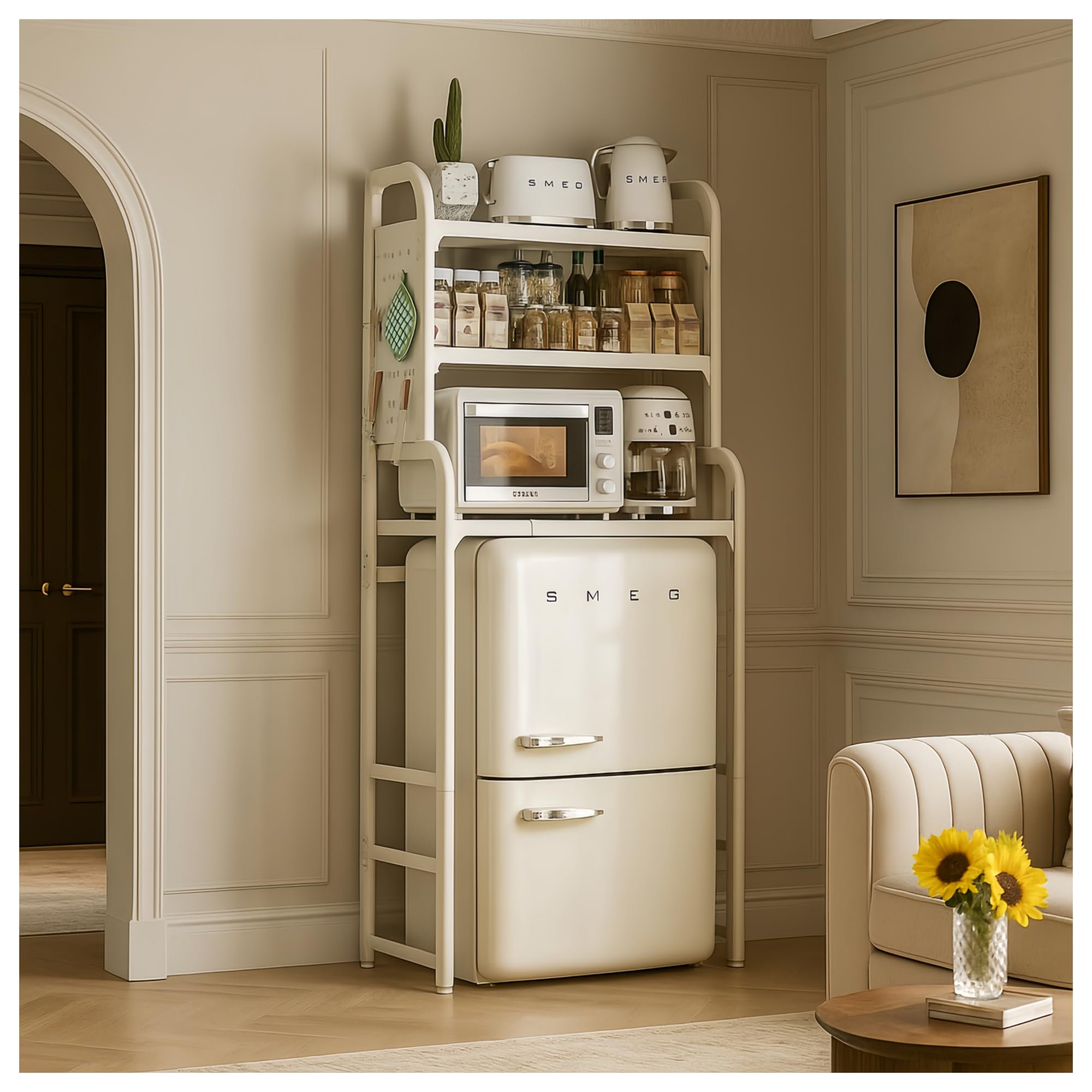 Bonirky Microwave Storage Mini Fridge Rack | Wayfair