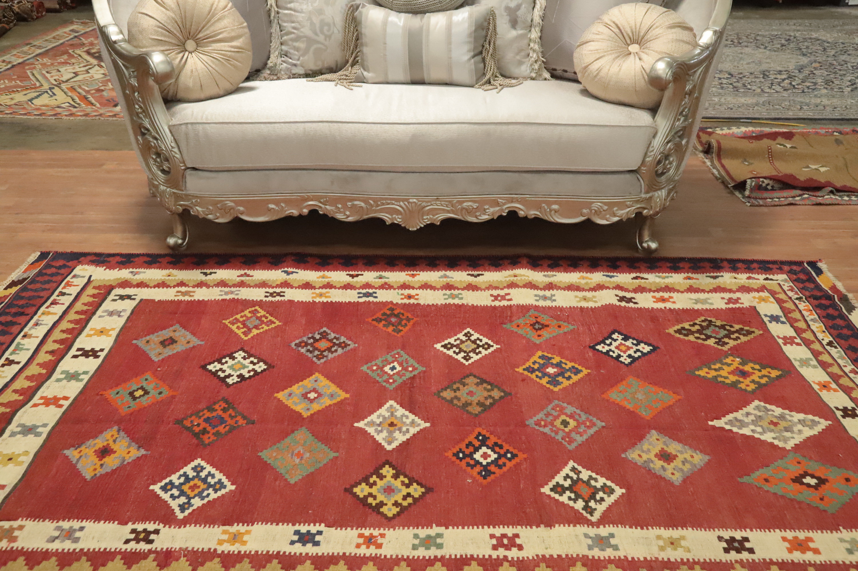 Isabelline Vegetable Dye Kilim Oriental Area Rug 5x9 | Wayfair