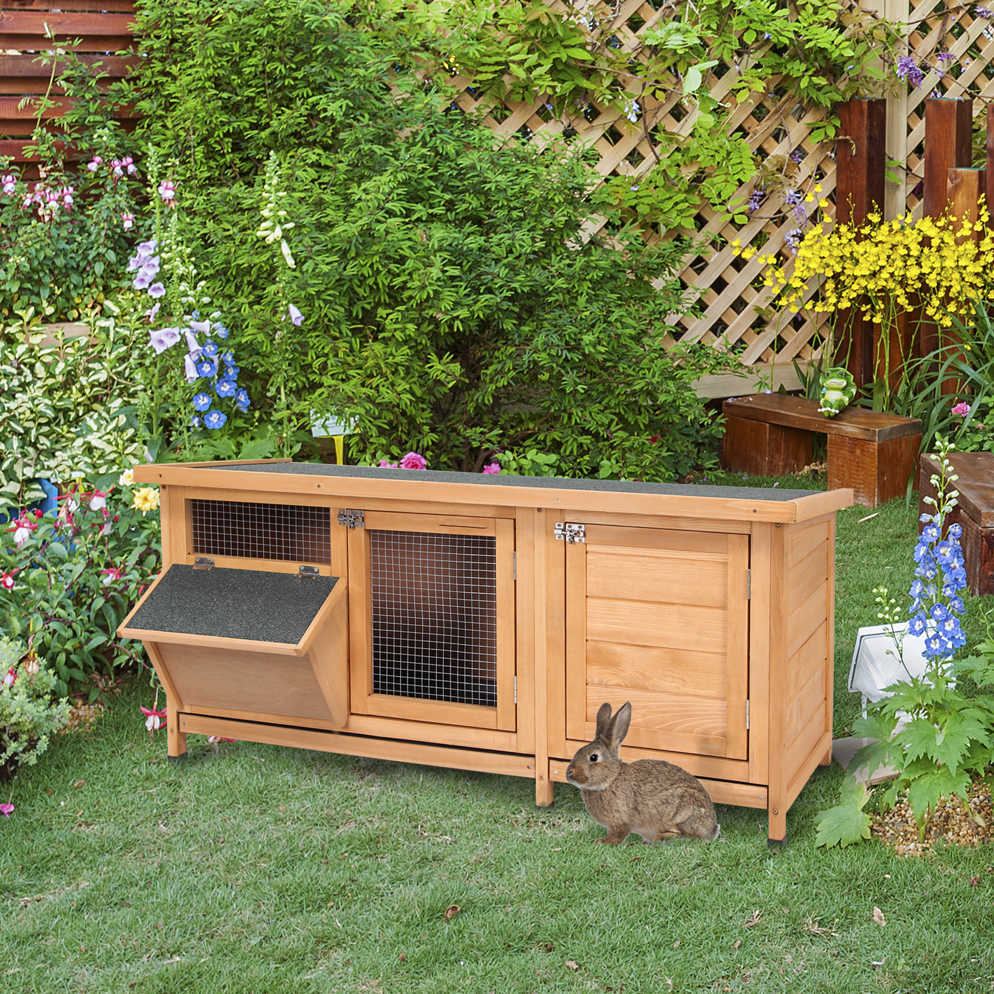 Tucker Murphy Pet™ Maile Weather Resistant Rabbit Hutch & Reviews | Wayfair