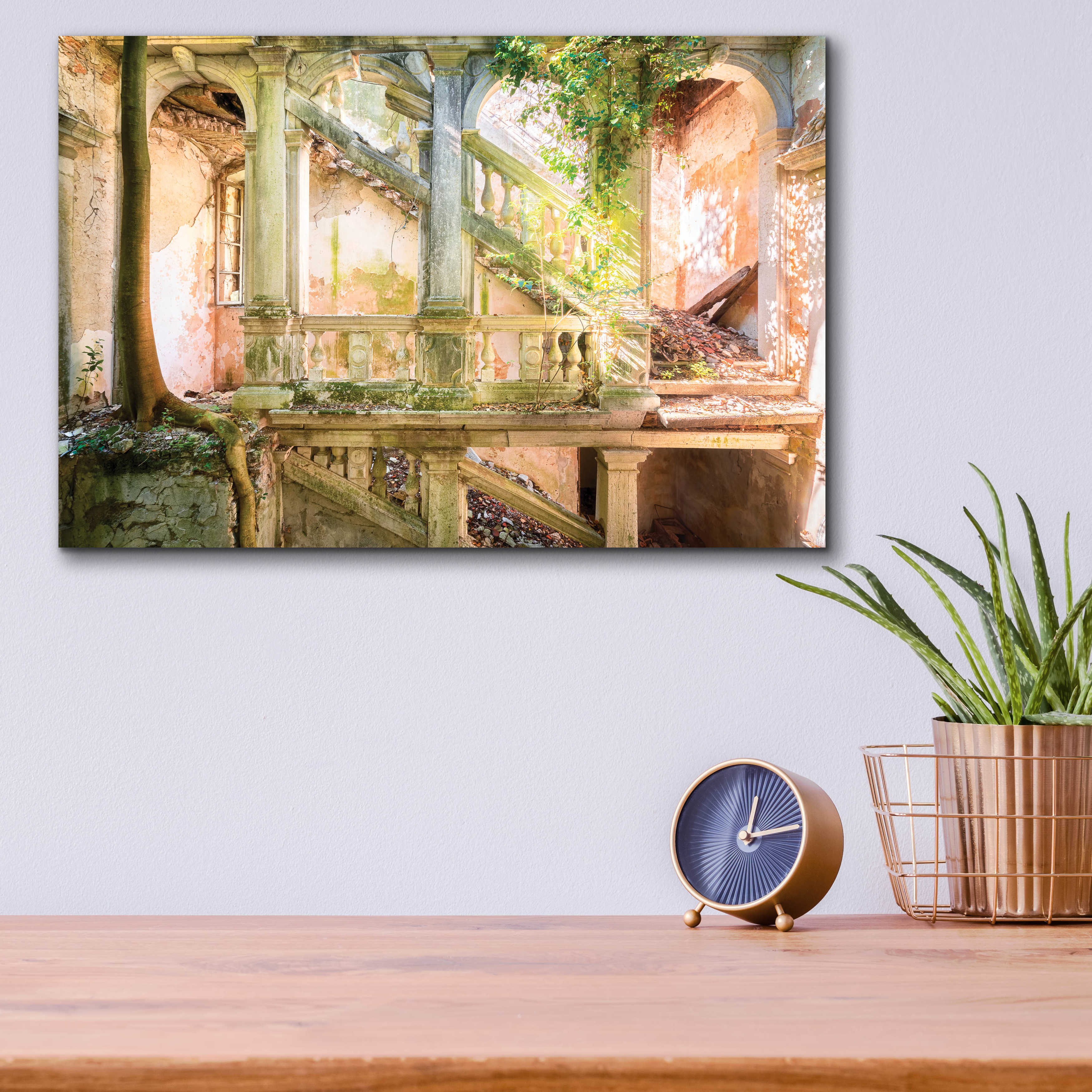 Latitude Run® ''Poetic Villa Ruin'' By Roman Robroek Acrylic Glass Wall ...