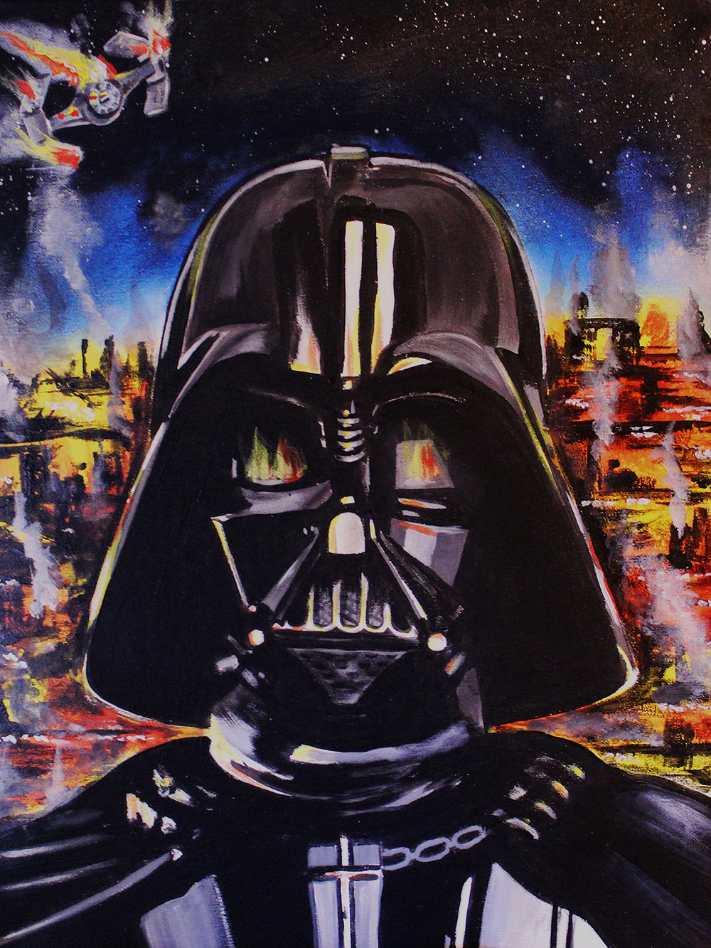 Buy Art For Less Darth Vader by Ed Capeau - Painting Print - Wayfair Canada