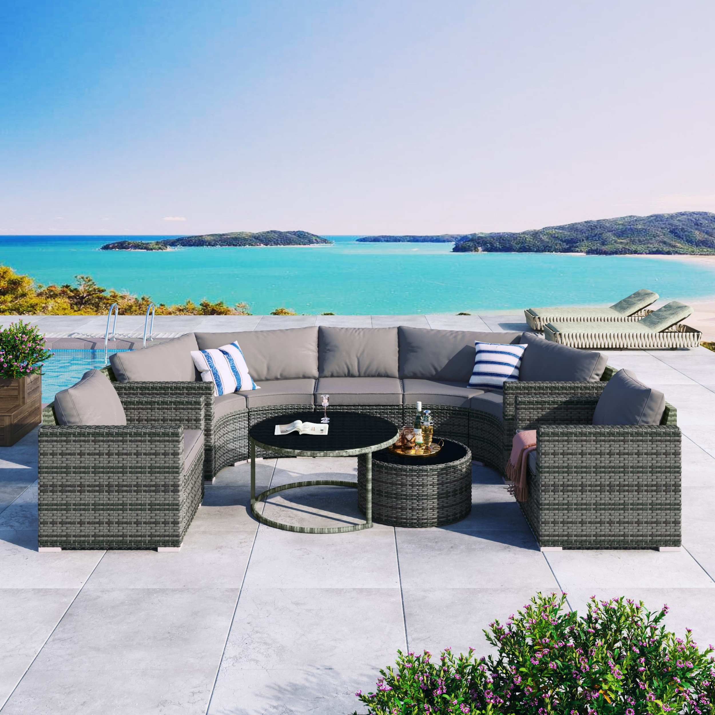Latitude Run® Round Modular Sofa Set | Wayfair