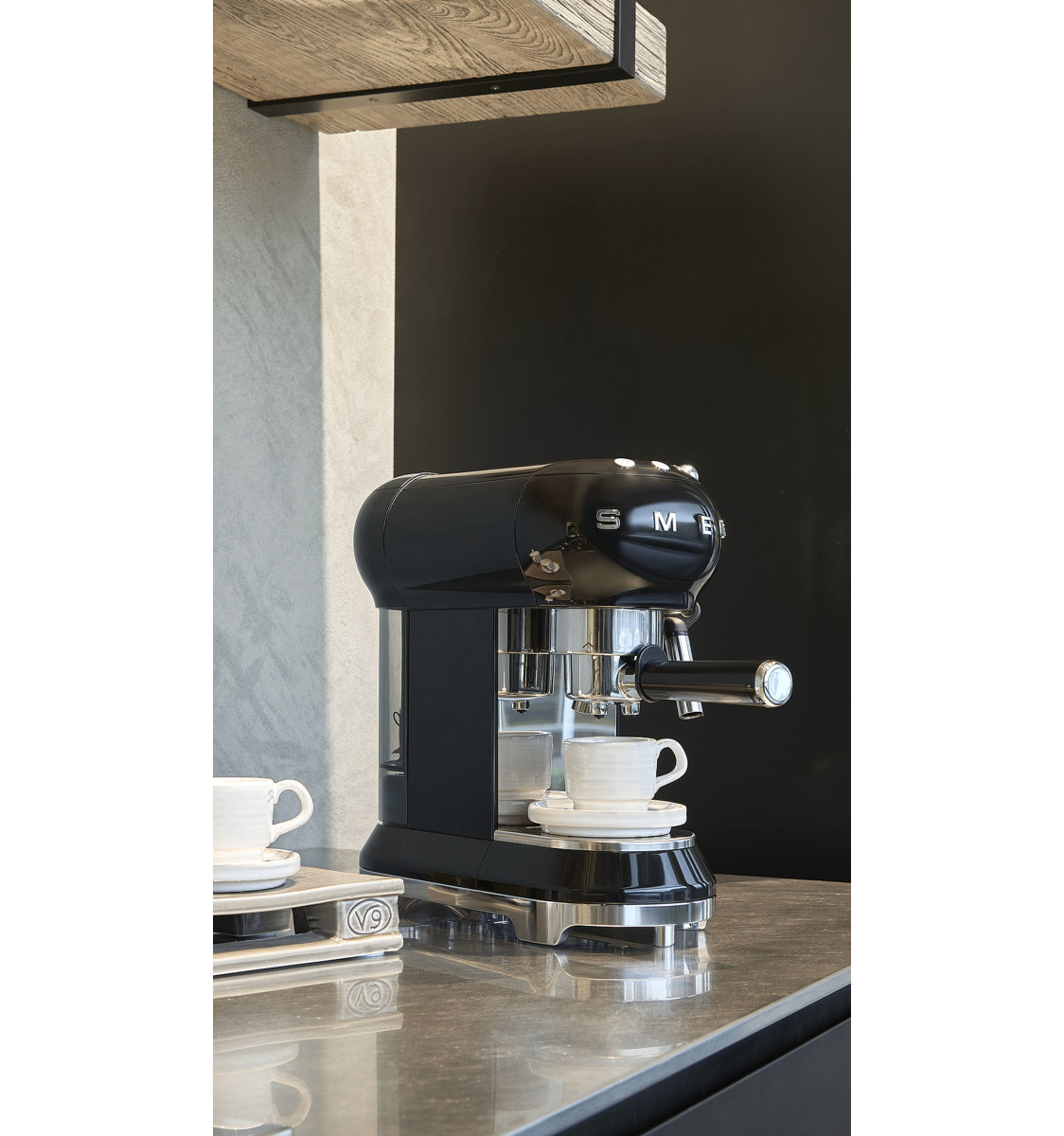 SMEG 50's Retro Style Aesthetic Espresso Coffee Machine & Reviews ...