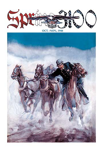 Buyenlarge Mounted Policeman Stops Runaway Wagon Vintage Advertisement ...