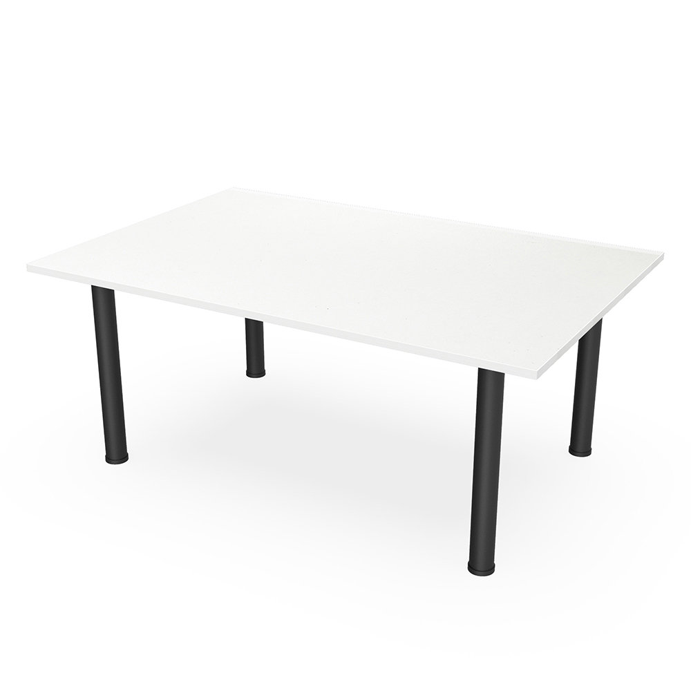 Skutchi Designs, Inc. 6X4 Rectangle Shaped Meeting Table With Matte ...