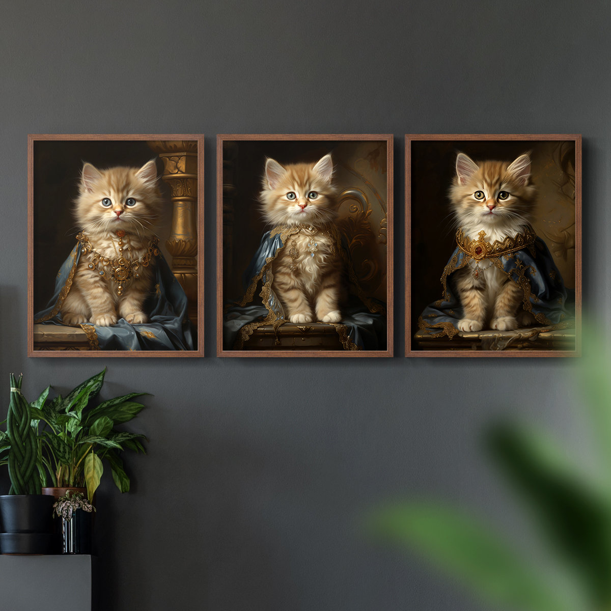 Wexford Home Royal Animals Series LXIV -Set Of 3 Framed Giclee Prints ...