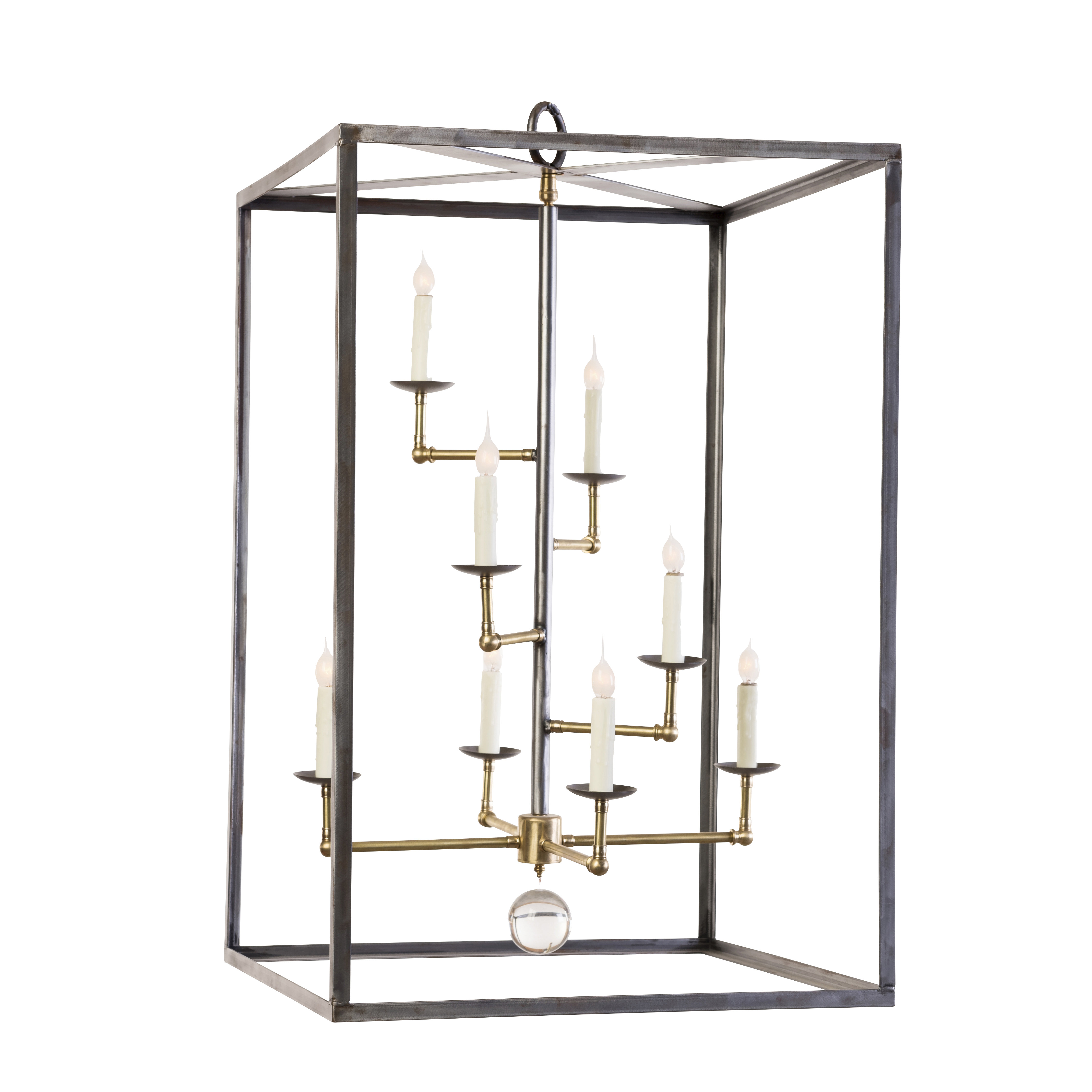 Lowcountry Originals Box with Staggered Cluster Chandelier | Wayfair