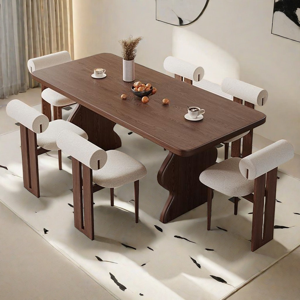 MRzenghong Mid-century high-end dining table and chair set | Wayfair