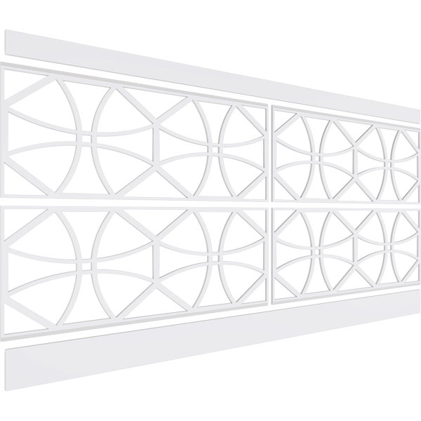 PCI Enterprises 44'' H x 94.5'' W x 0.625'' D Expanded Cellular PVC ...