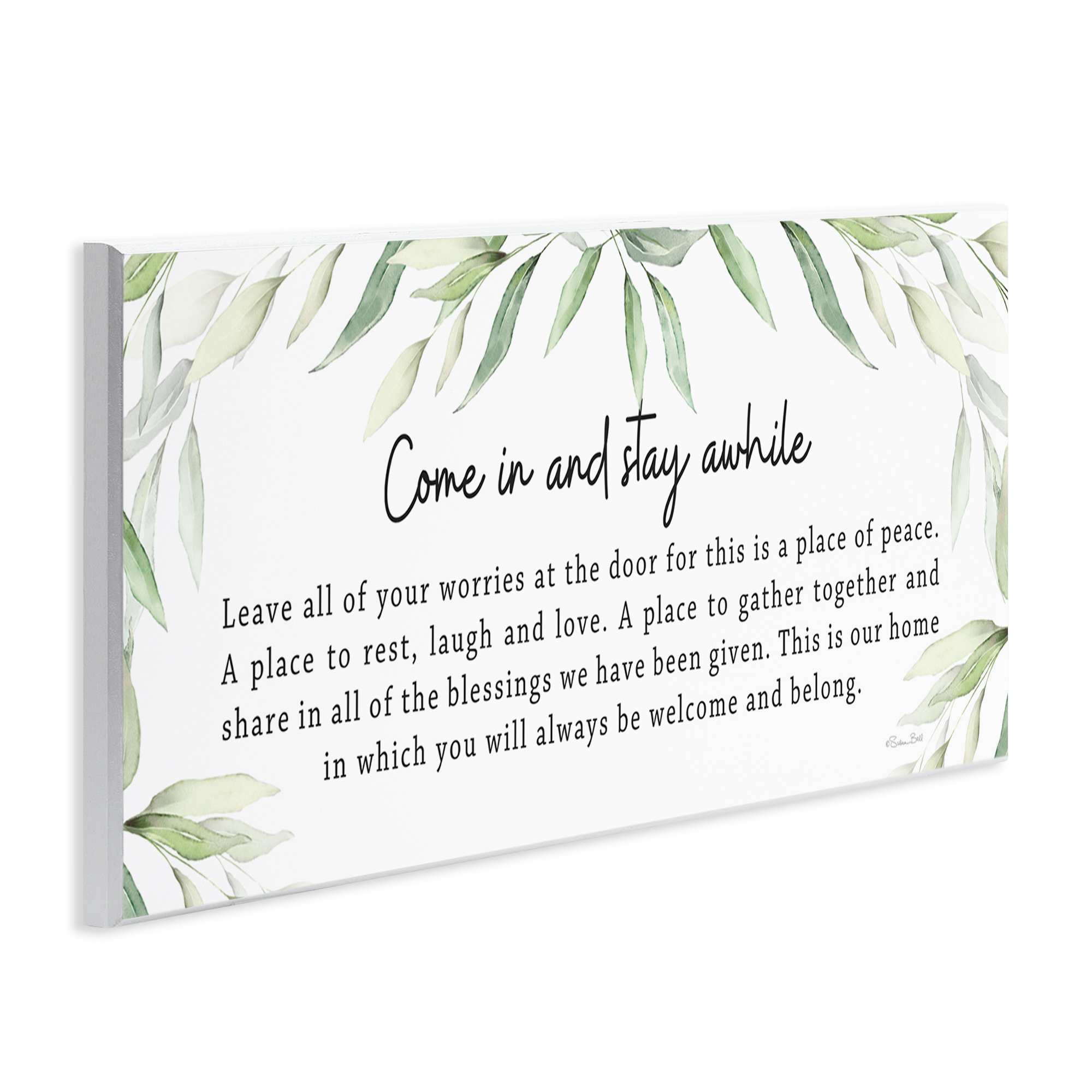 Ebern Designs Welcome & Belong Sentiment Wall Plaque Art by Stellar ...