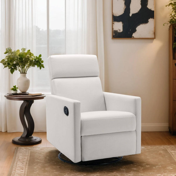 Latitude Run® Odetta Modern Upholstered Rocker Nursery Chair Plush ...