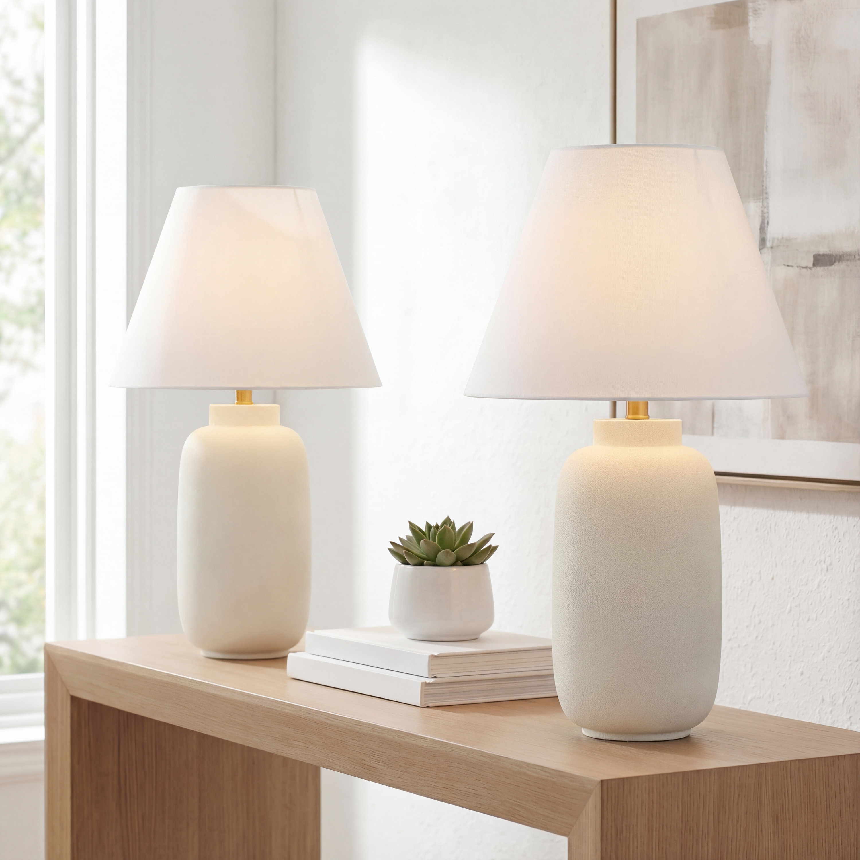 Corrigan Studio® Elinore 24.5" Minimalist Scandinavian Resin/Iron ...