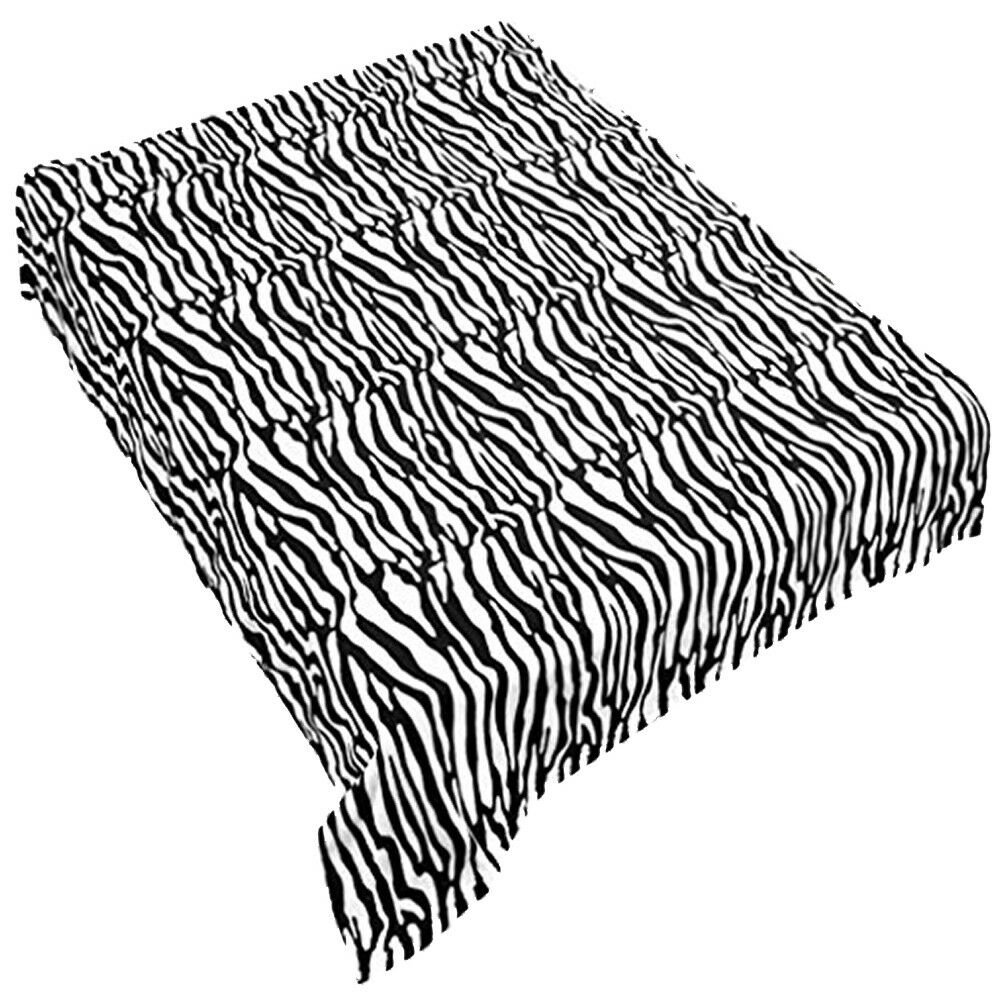 NY Textile Haus Luxury Plush Zebra Print Blanket & Reviews | Wayfair