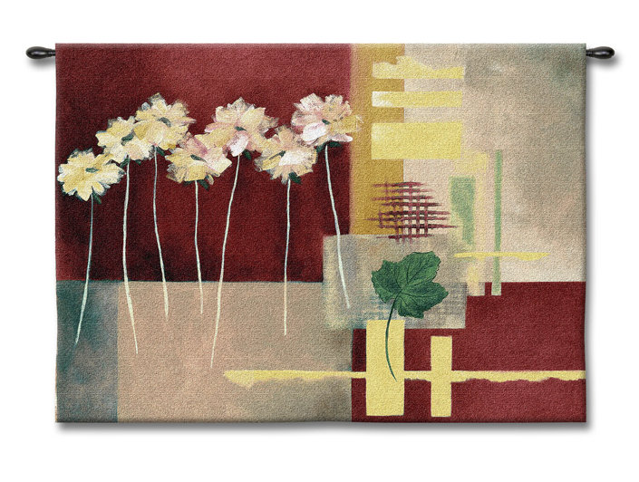 Fine Art Tapestries Abstract Contemp Crimson I by Carol Robinson ...