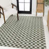 Union Rustic Aimee Traditional Cottage Checkerboard Green/Cream Indoor ...
