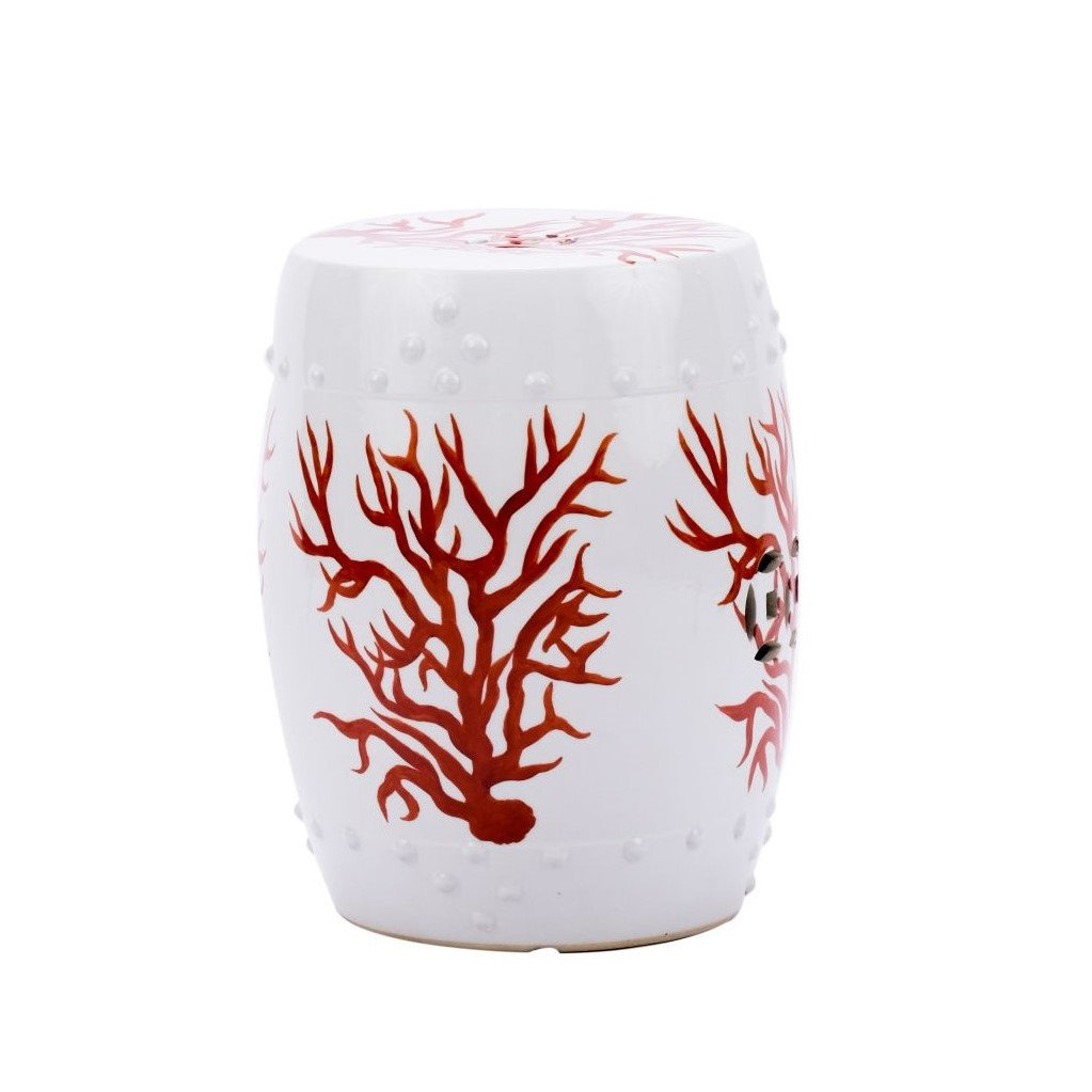 Legend of Asia Coral Garden Stool | Wayfair