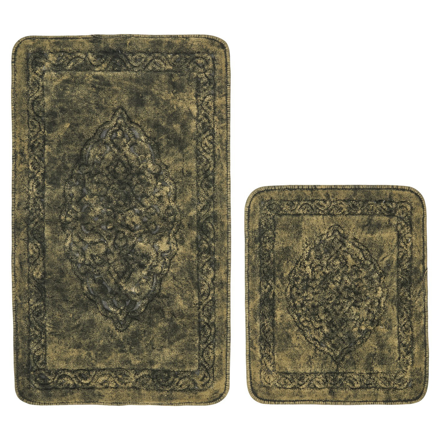 East Urban Home Walfried 2 Piece Bath Rug Set | Wayfair