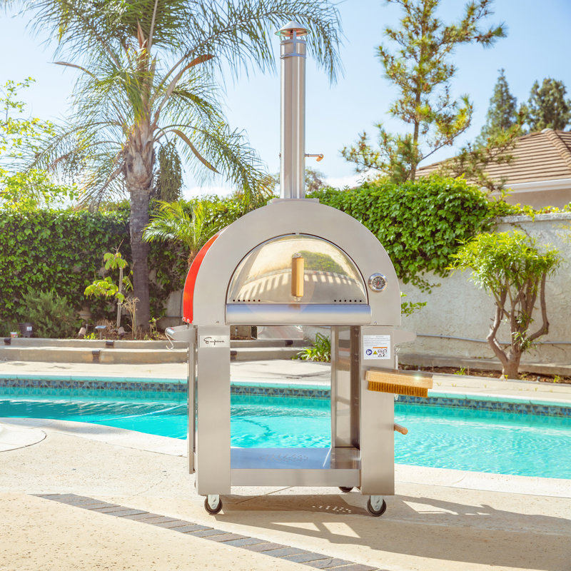 Empava Stainless Steel Freestanding Wood-Fired Pizza Oven "& Reviews ...