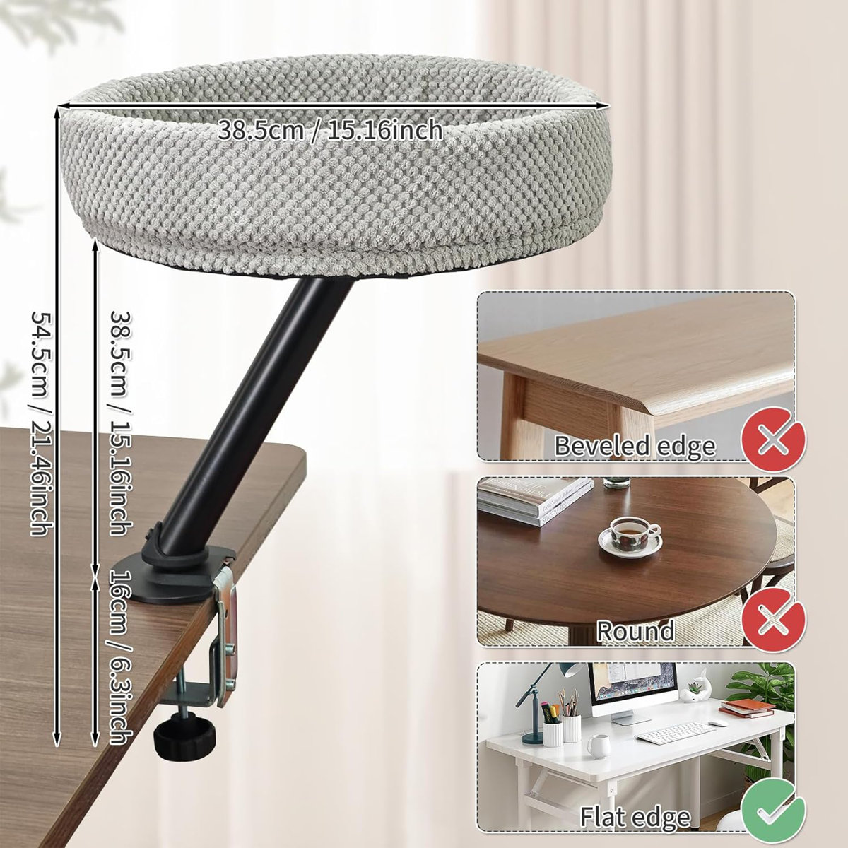 Archie & Oscar™ Cat Desk Bed , 360° Rotating Mounted Desktop Indoor ...