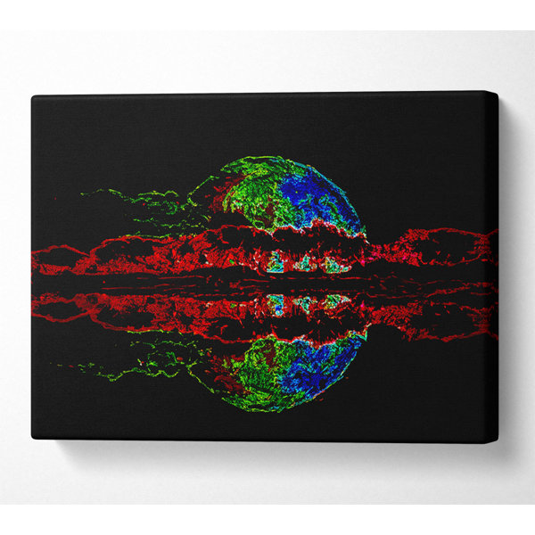 Latitude Run Moon Reflections - Wrapped Canvas Print | Wayfair.co.uk