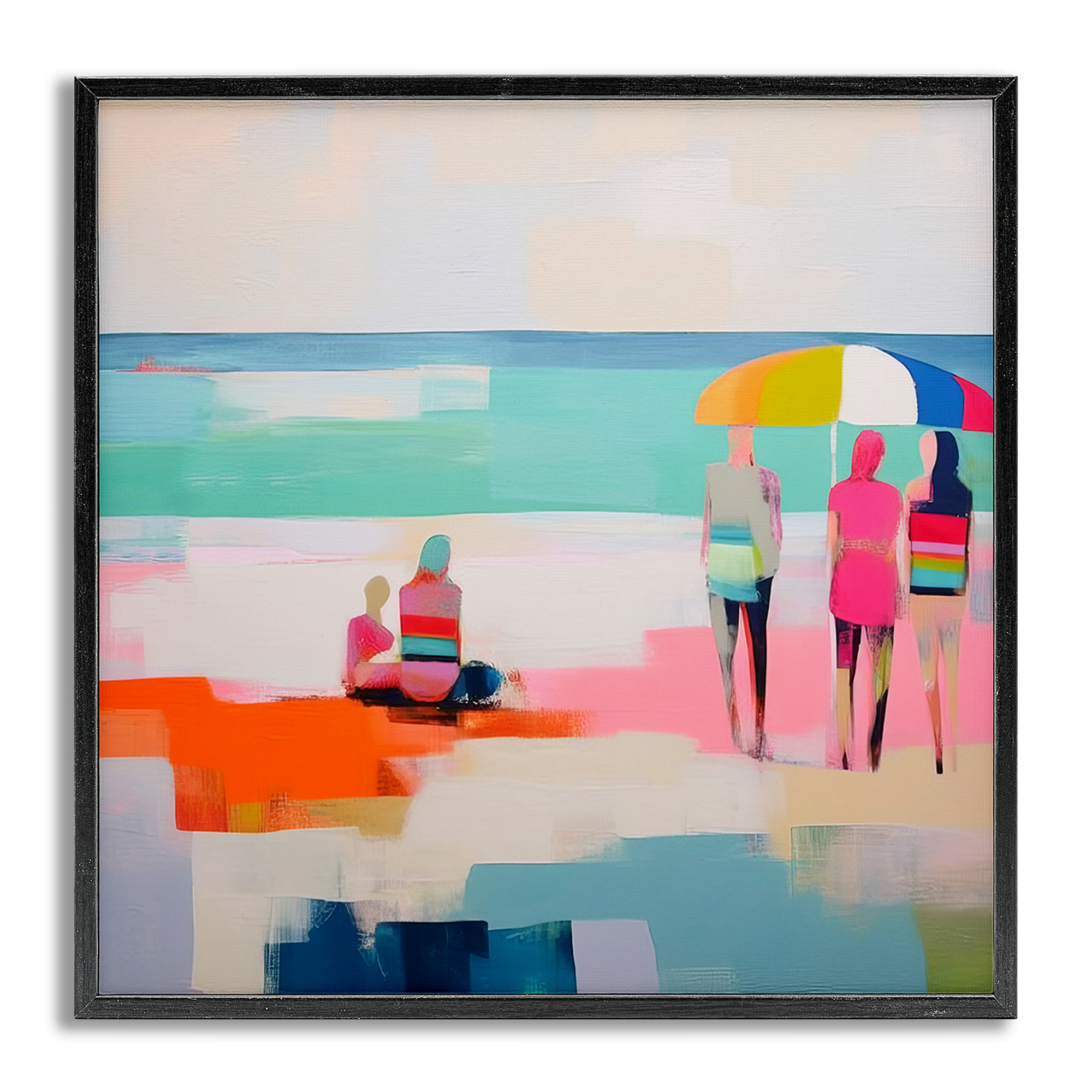 Stupell Industries People on Beach Abstract Giclee Art by Irena Orlov ...