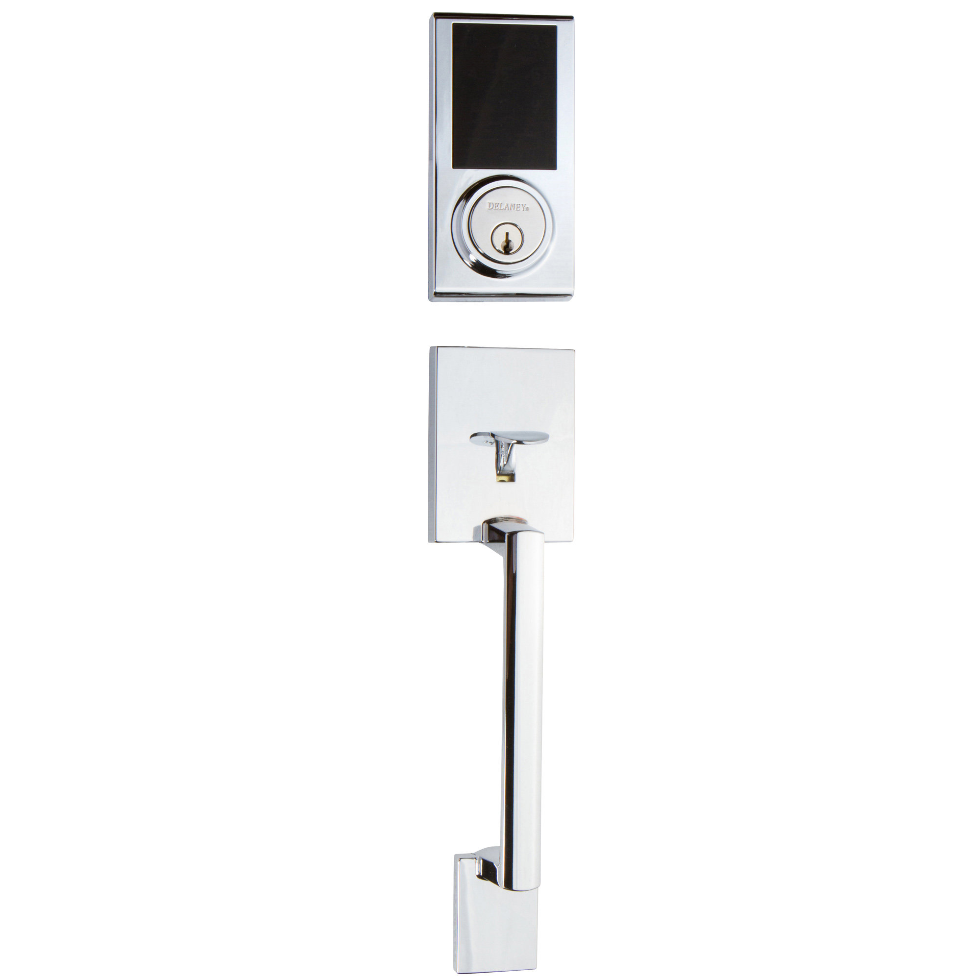 Delaney Hardware Handleset with Electronic Deadbolt and Kira Lever Door ...