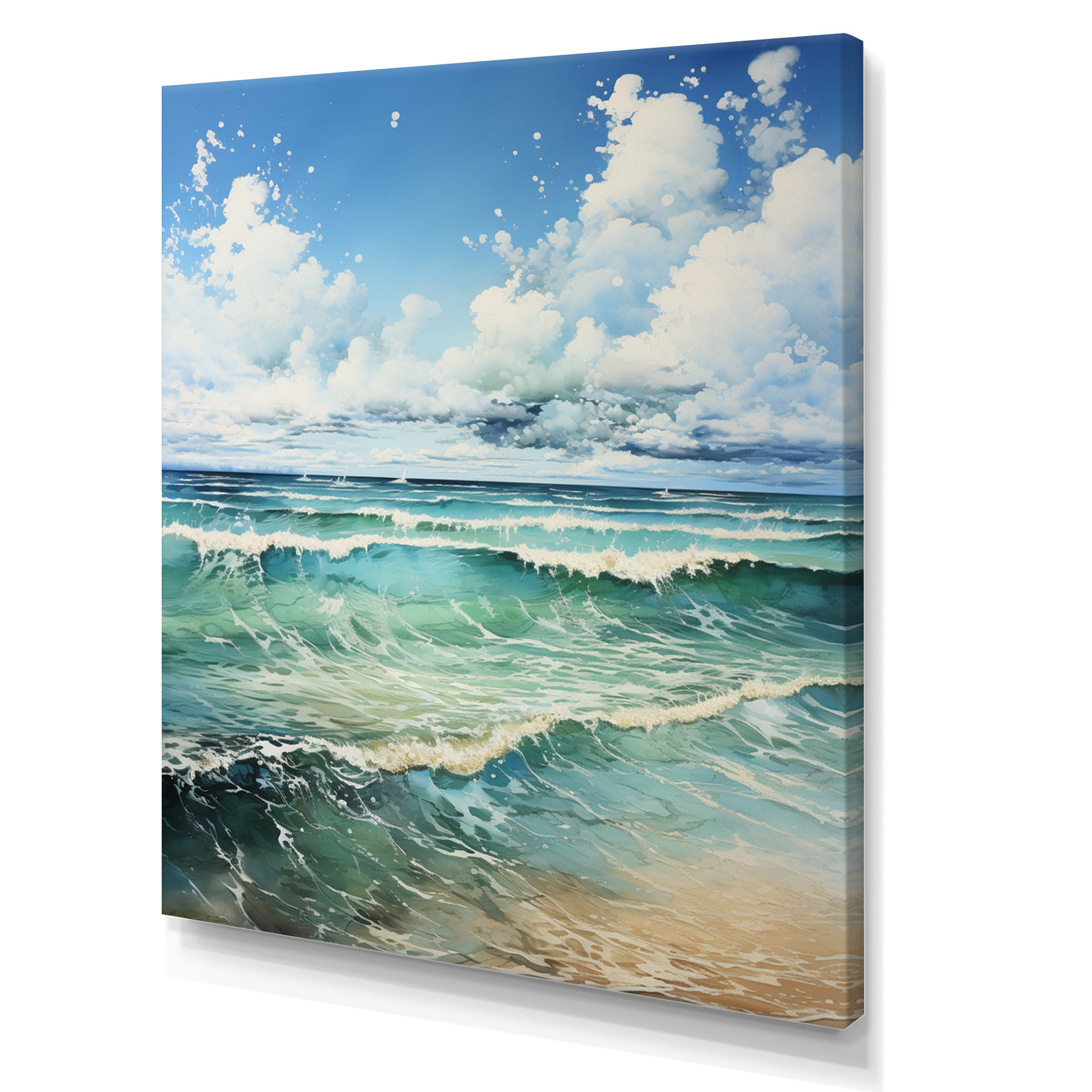 Dovecove Riback Beach Photo Ocean Escape VII On Canvas Print | Wayfair