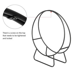 Steelside™ Wallace Steel Round Firewood Log Rack & Reviews | Wayfair