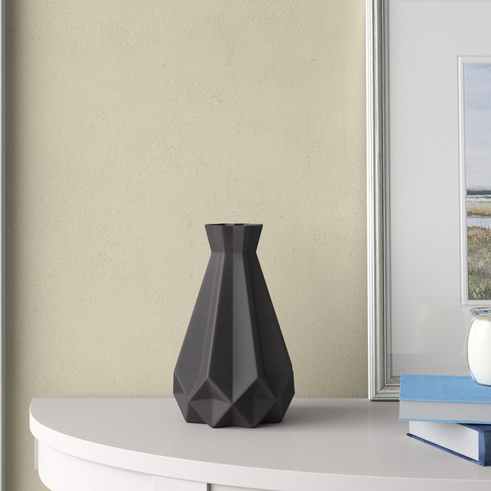 Wade Logan® Glass Classic Vase, Black, Bud, Wood, Contemporary ...