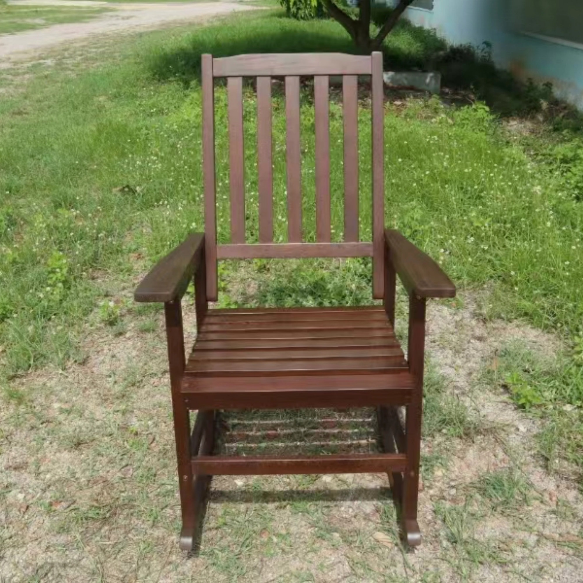 Highland Dunes Indoor Rocking Chair, Outdoor Solid Wood Patio Furniture ...