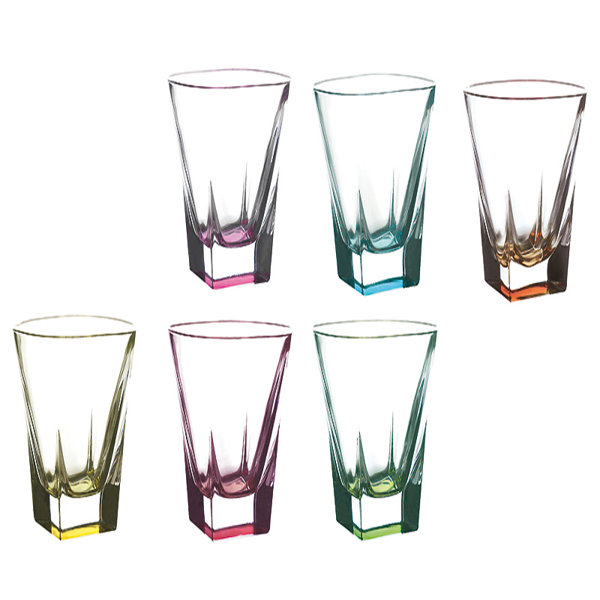 Lorren Home Trends Logic 6 - Piece 12oz. Lead Crystal Drinking Glass ...