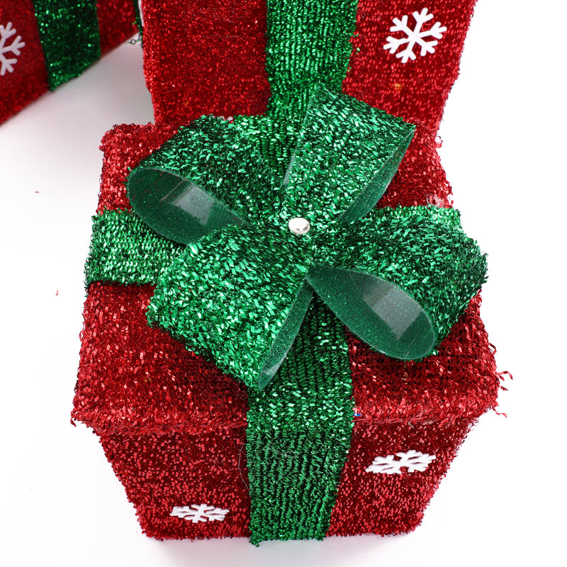 The Holiday Aisle® Gift Boxes Lighted Display & Reviews | Wayfair