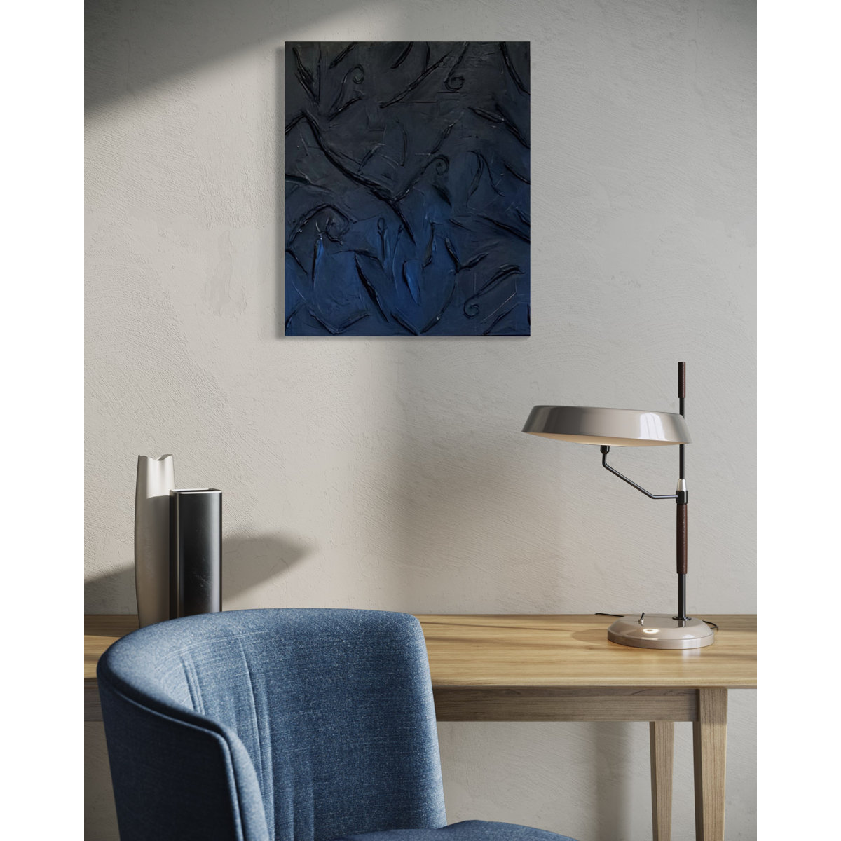 Plaster Textured 3D Wall Art on Canvas | Wayfair