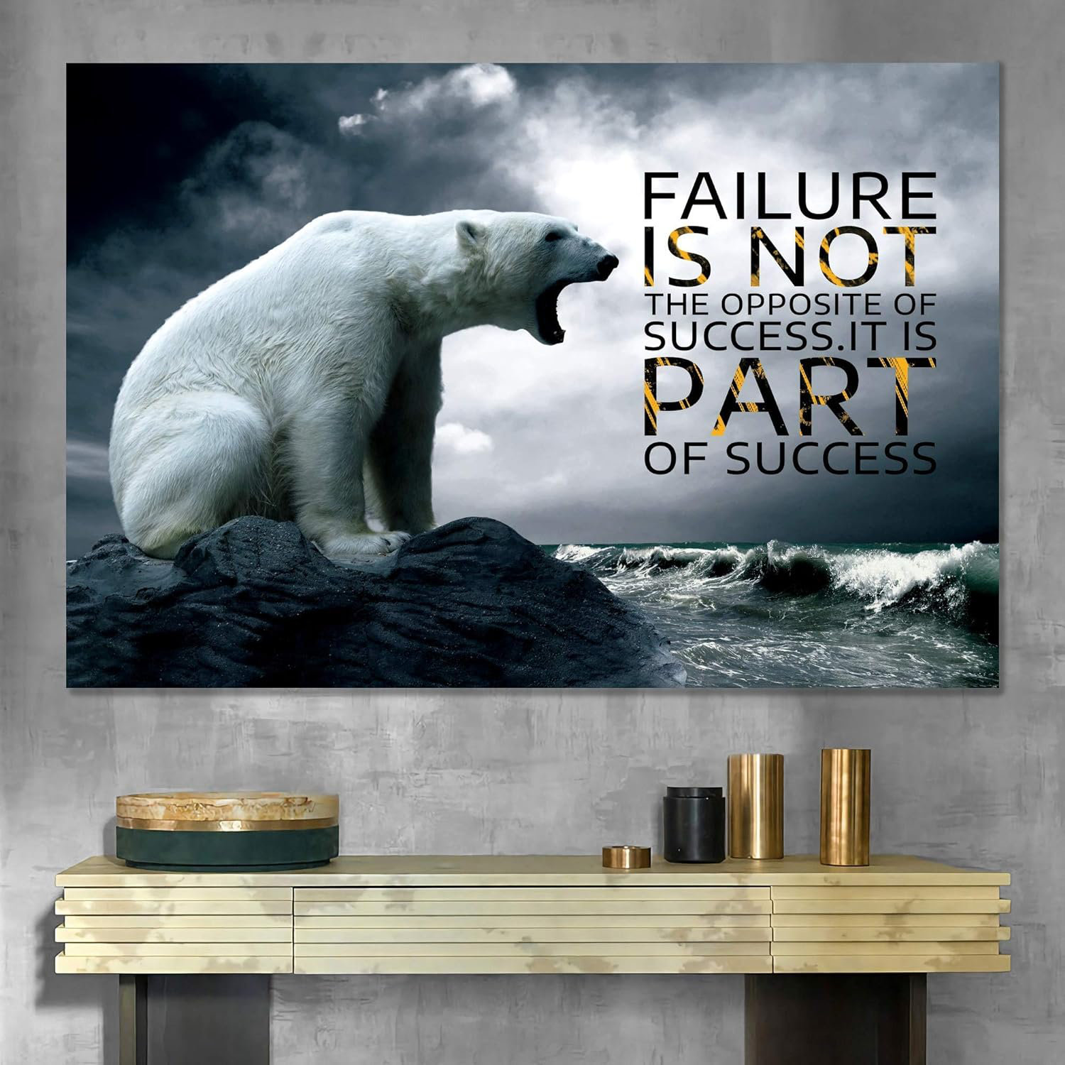 IDEA4WALL Inspiring and Motivational Success Quote Graffiti & Street ...