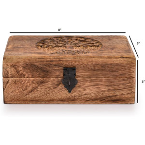 Millwood Pines Handmade Mango Wood Tree Of Life Engraving Beautifully ...