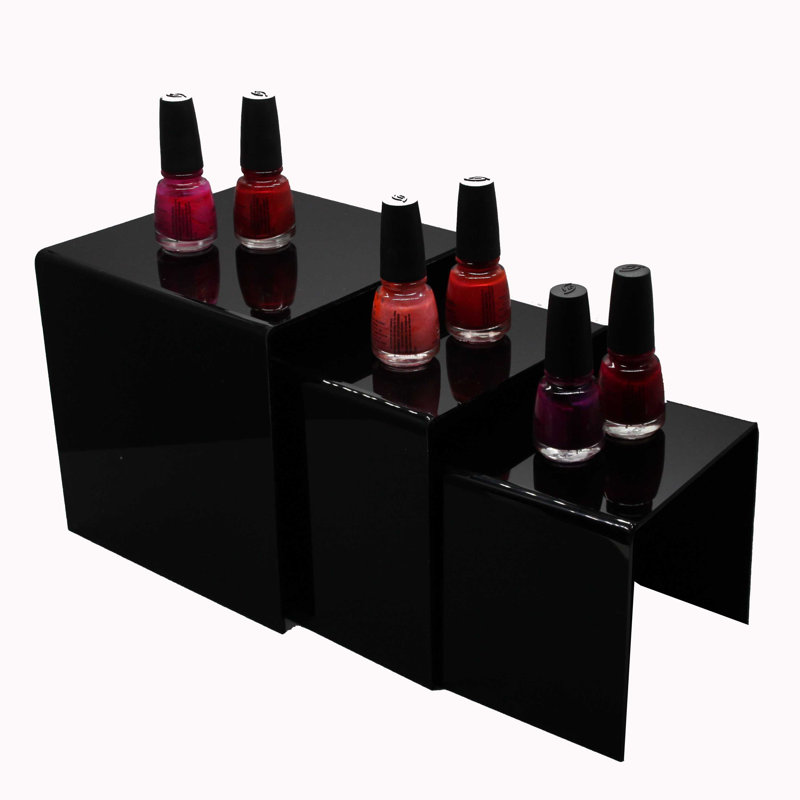 FixtureDisplays 5"6"7"Black Acrylic Display Risers - 1/8" Thick | Wayfair