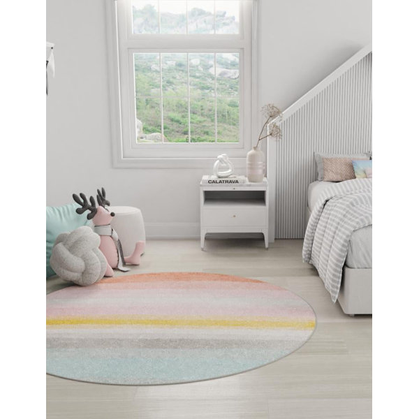 Unique Loom Striped Machine Woven Polyethylene Plastic Rug & Reviews ...
