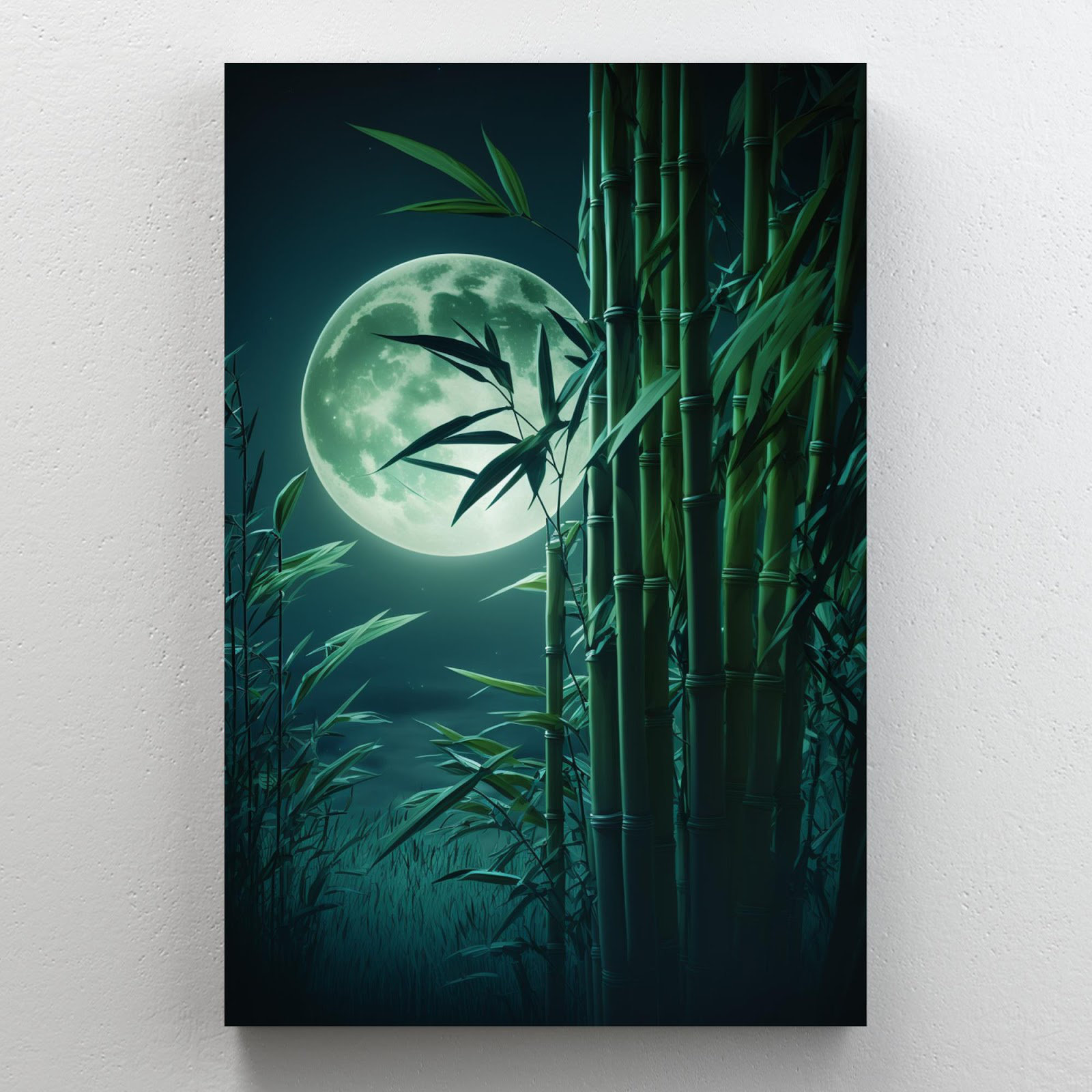 Bay Isle Home™ Bamboo shoots Under the Mooonlight - 1 Piece Rectangle ...