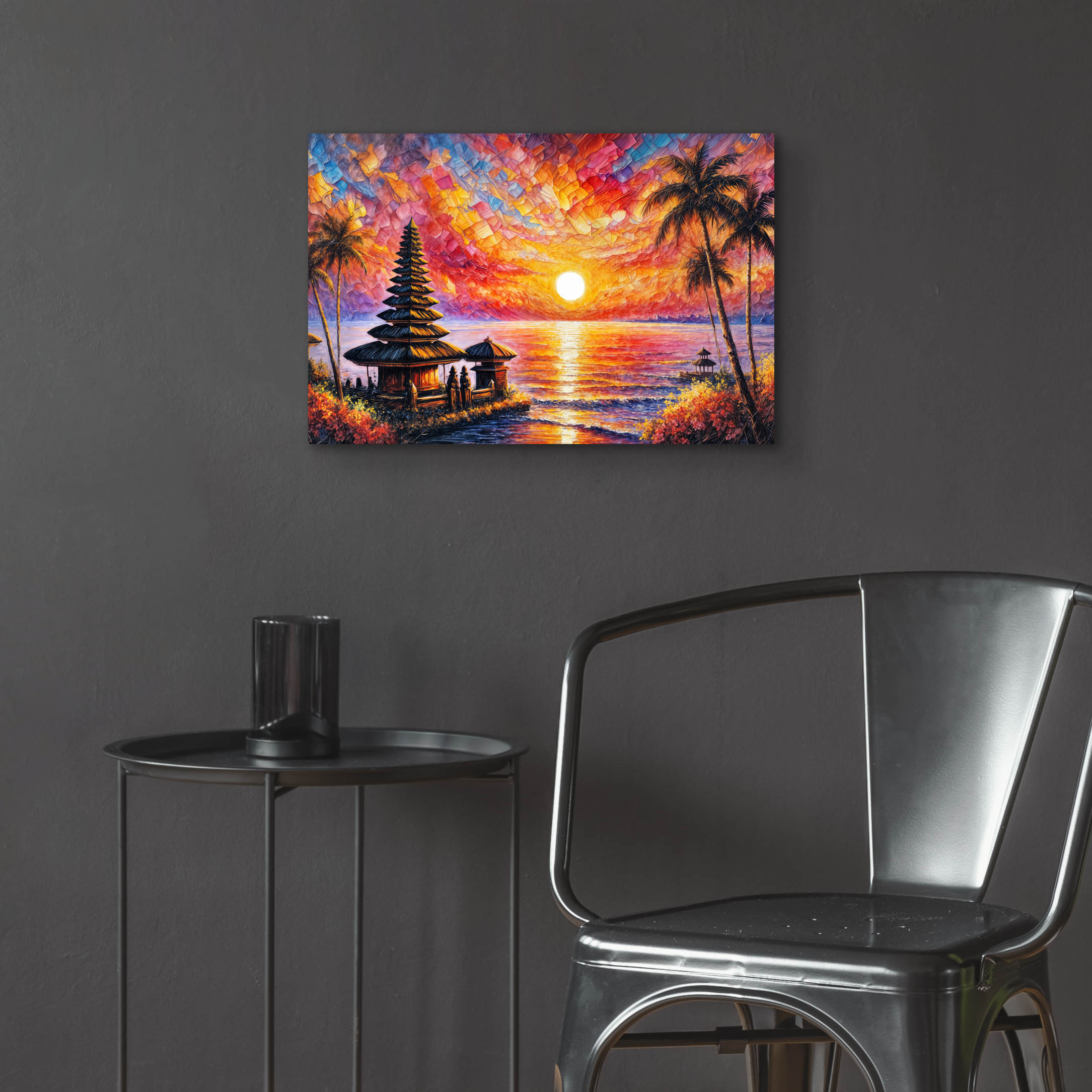 Bay Isle Home™ 'Bali Ocean Sunset' by Rey Klimt Acrylic Glass Wall Art ...