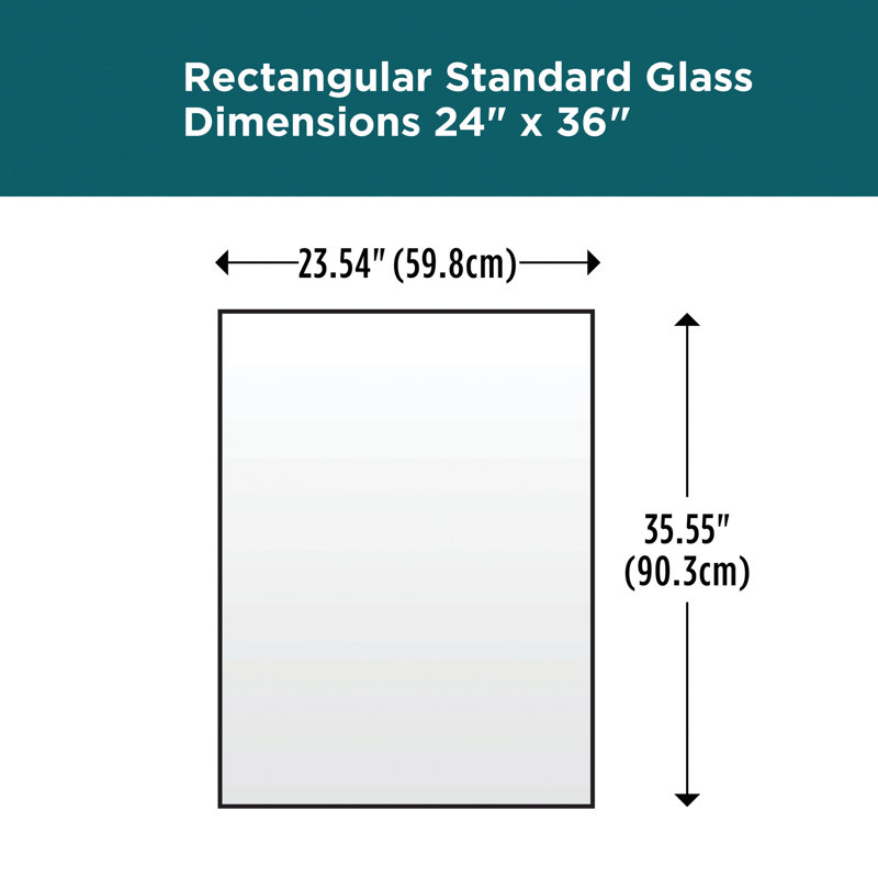 Delta Rectangular Standard Float Mount Frameless Bathroom/Vanity Mirror ...