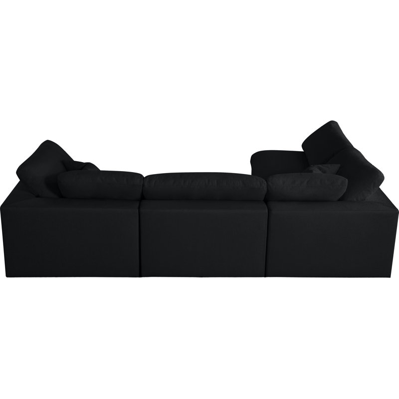 Latitude Run® Burrows 4 - Piece Upholstered Sectional & Reviews | Wayfair