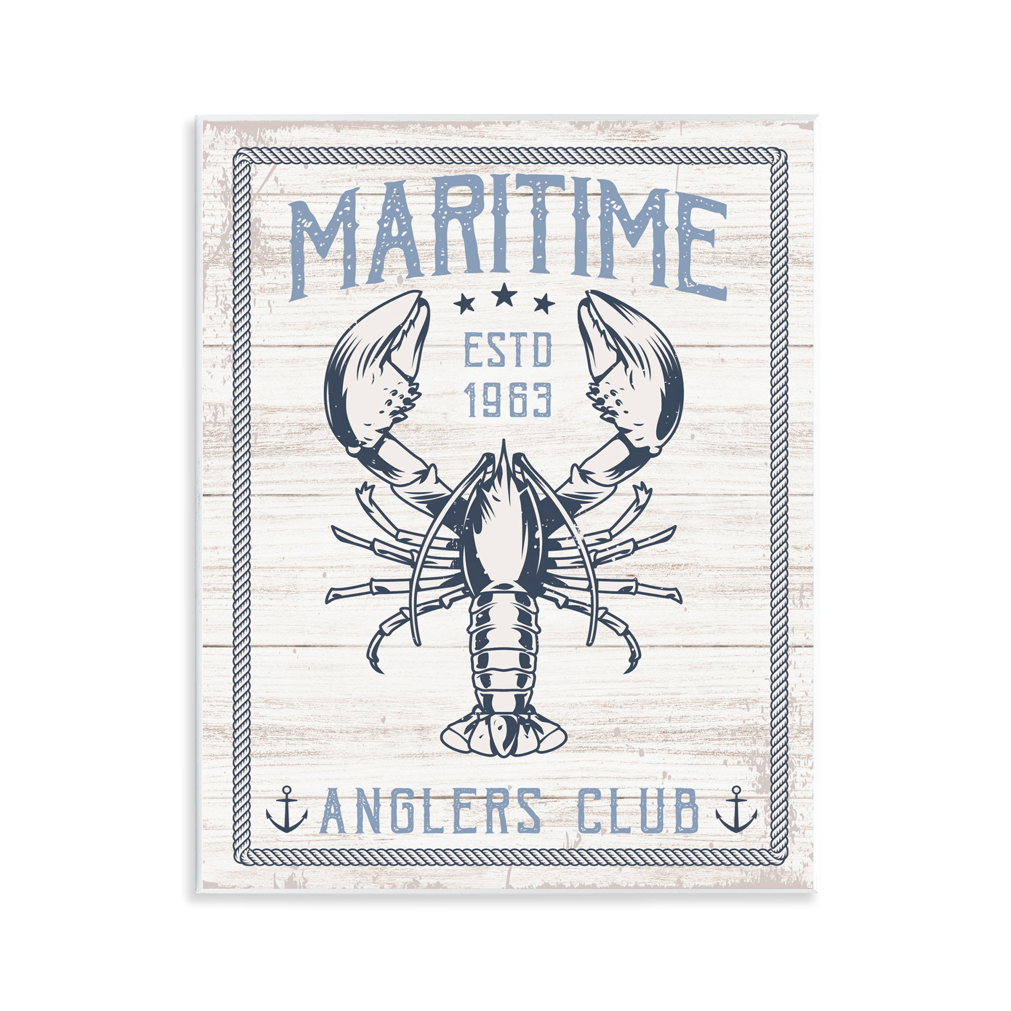 Breakwater Bay Maritime Anglers Club Wall Plaque Art by Angela Nickeas ...